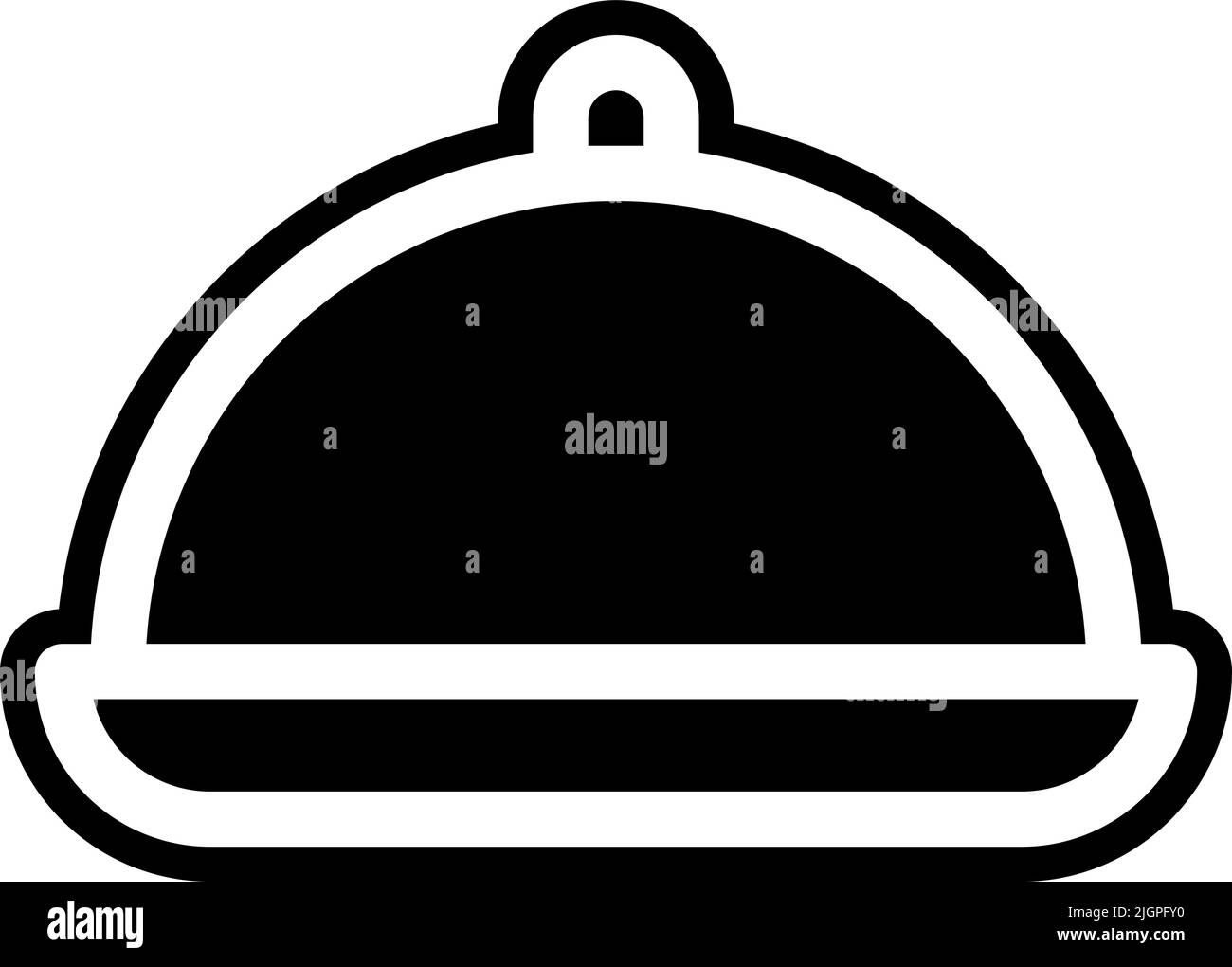 Restaurant cloche simple flat Stock Vector Images - Alamy