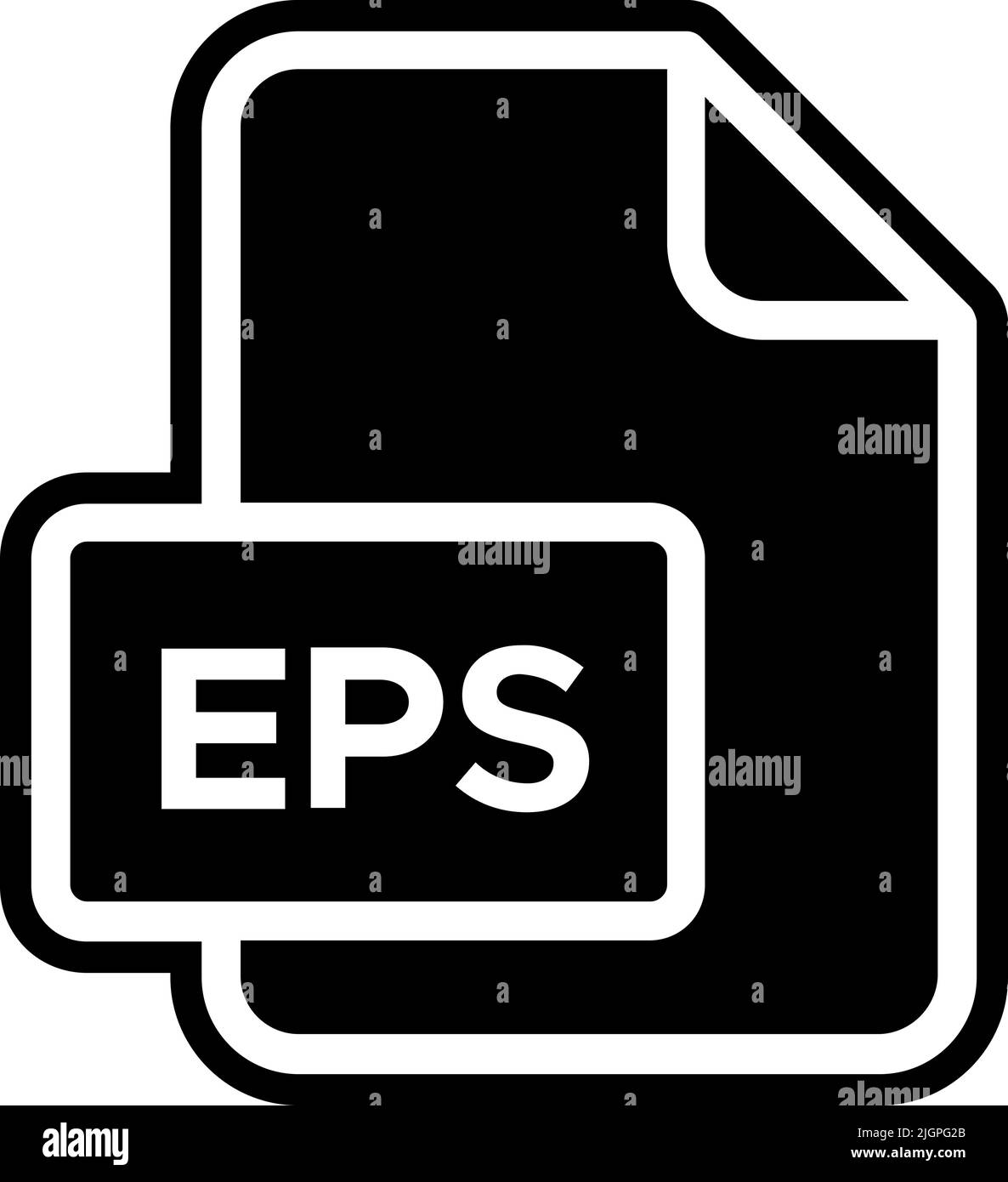 Black eps file document download Stock Vector Images - Alamy