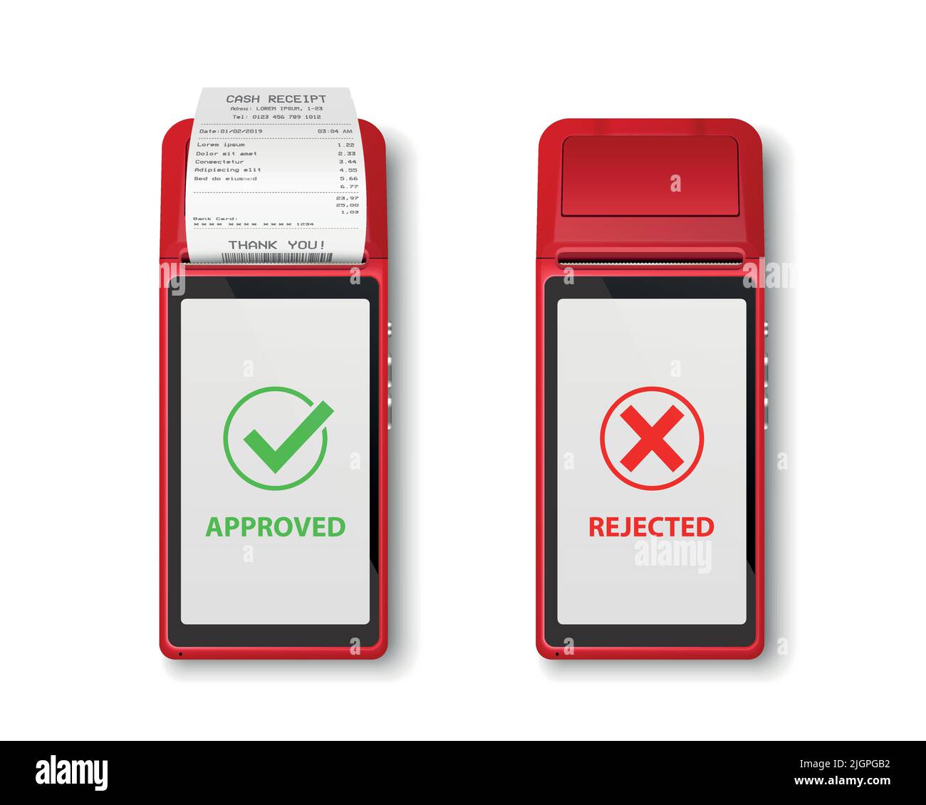 Transaction rejected Cut Out Stock Images & Pictures - Alamy