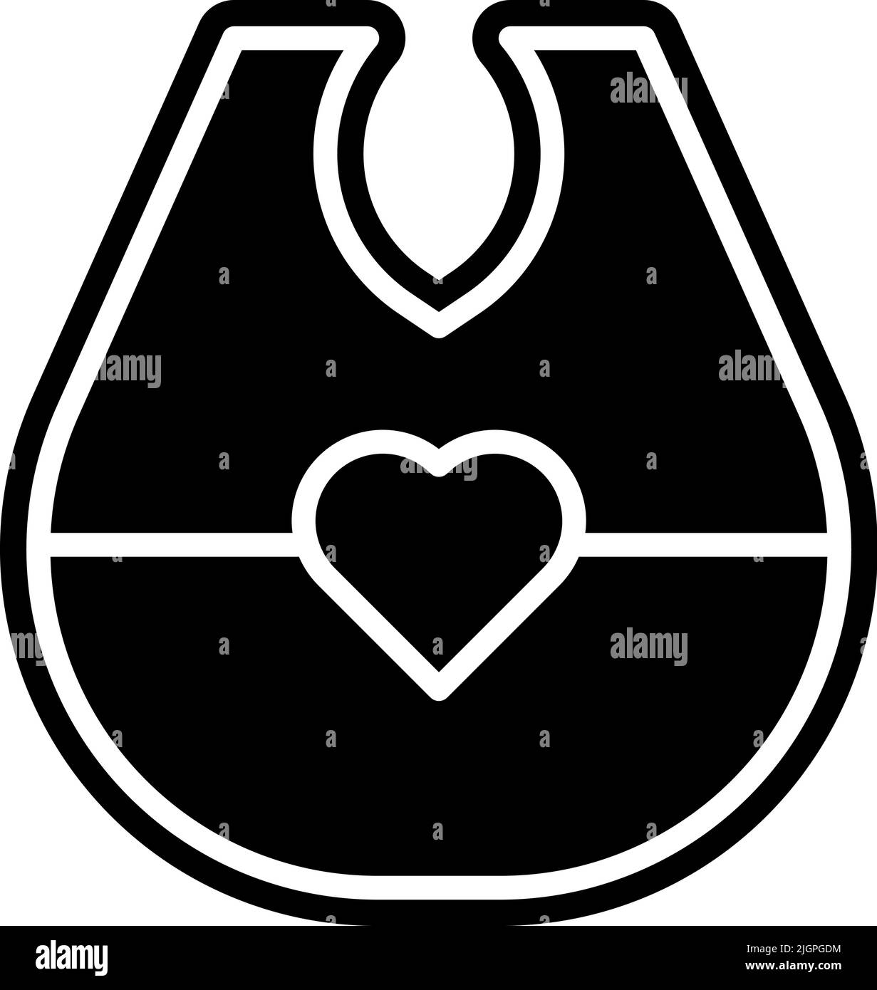 Kindergarten bib icon Stock Vector Image & Art - Alamy