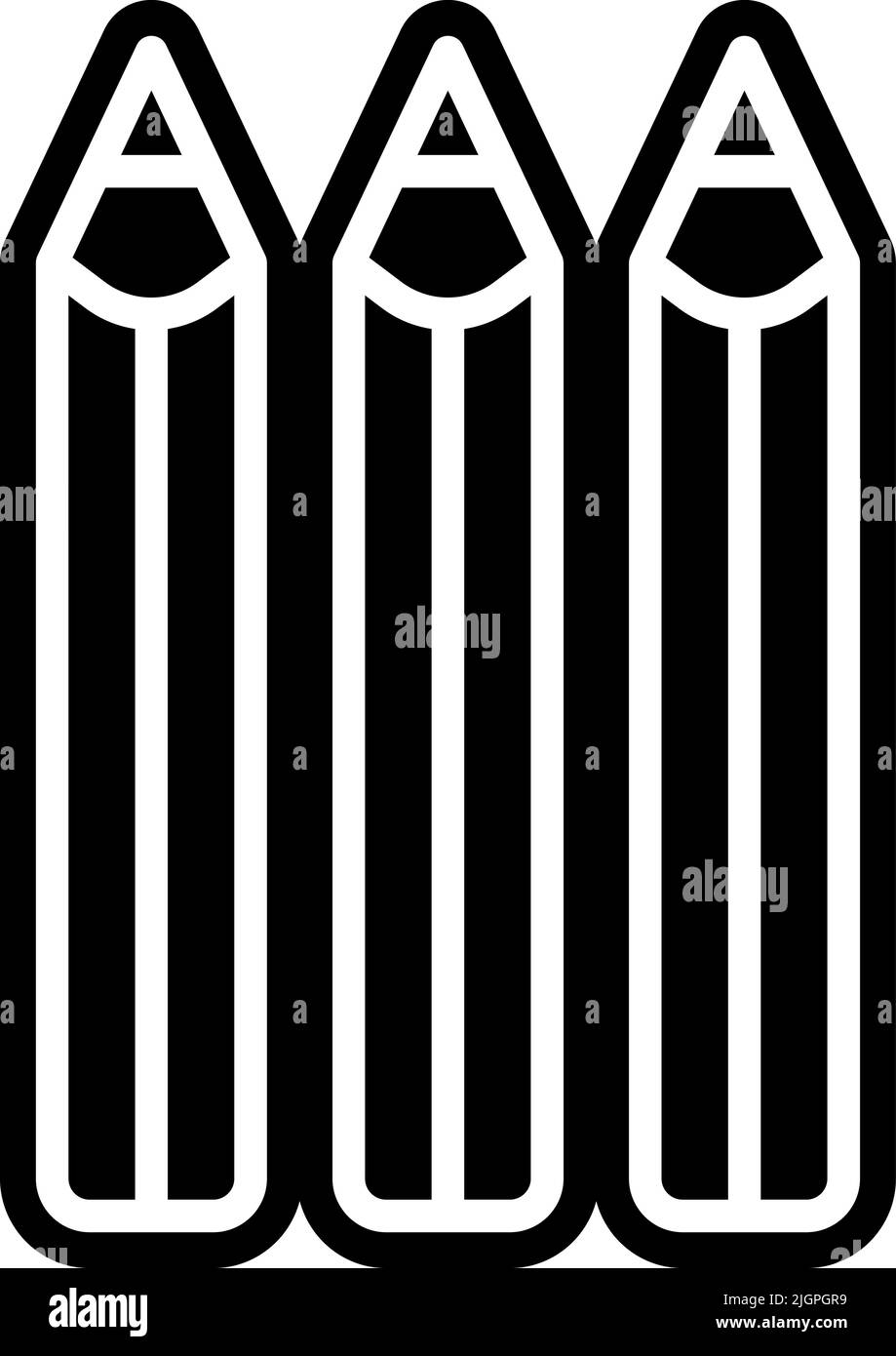 Kindergarten color pencil icon Stock Vector Image & Art - Alamy