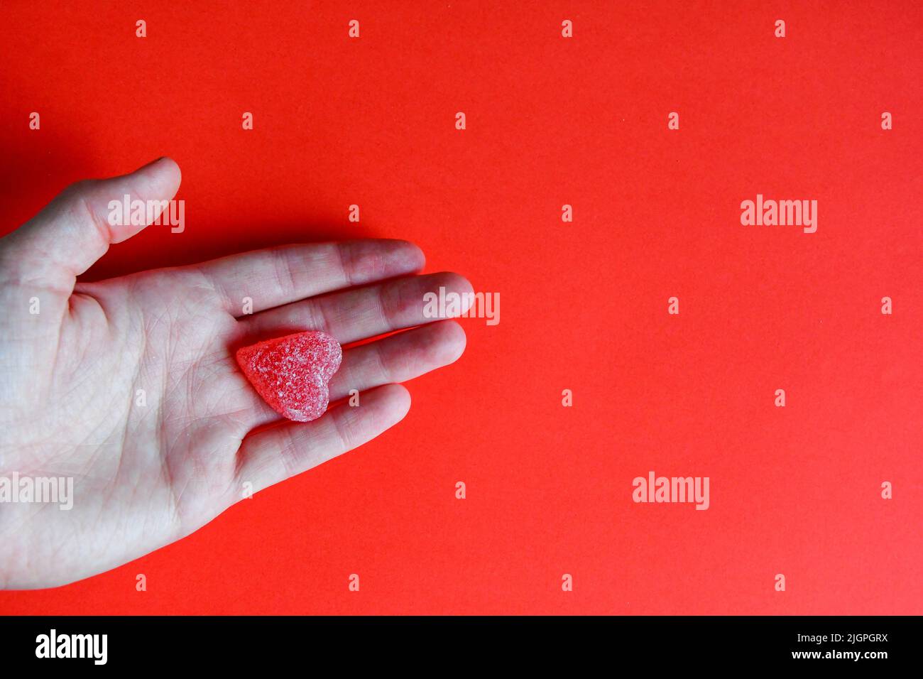 Gummy candy in shape red hi-res stock photography and images - Alamy