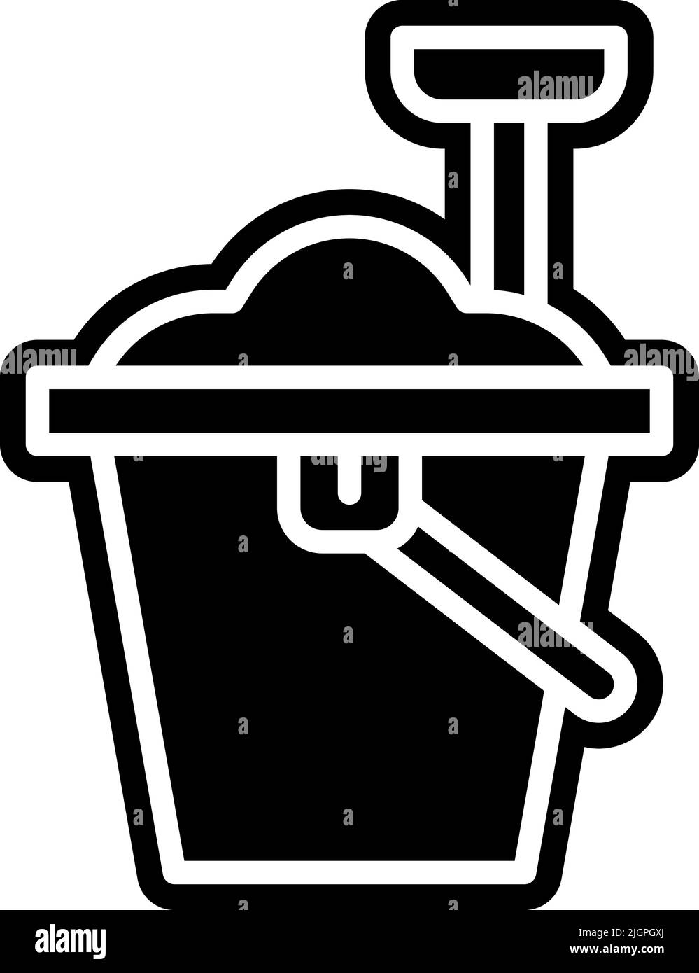 Kindergarten sand bucket icon Stock Vector Image & Art - Alamy
