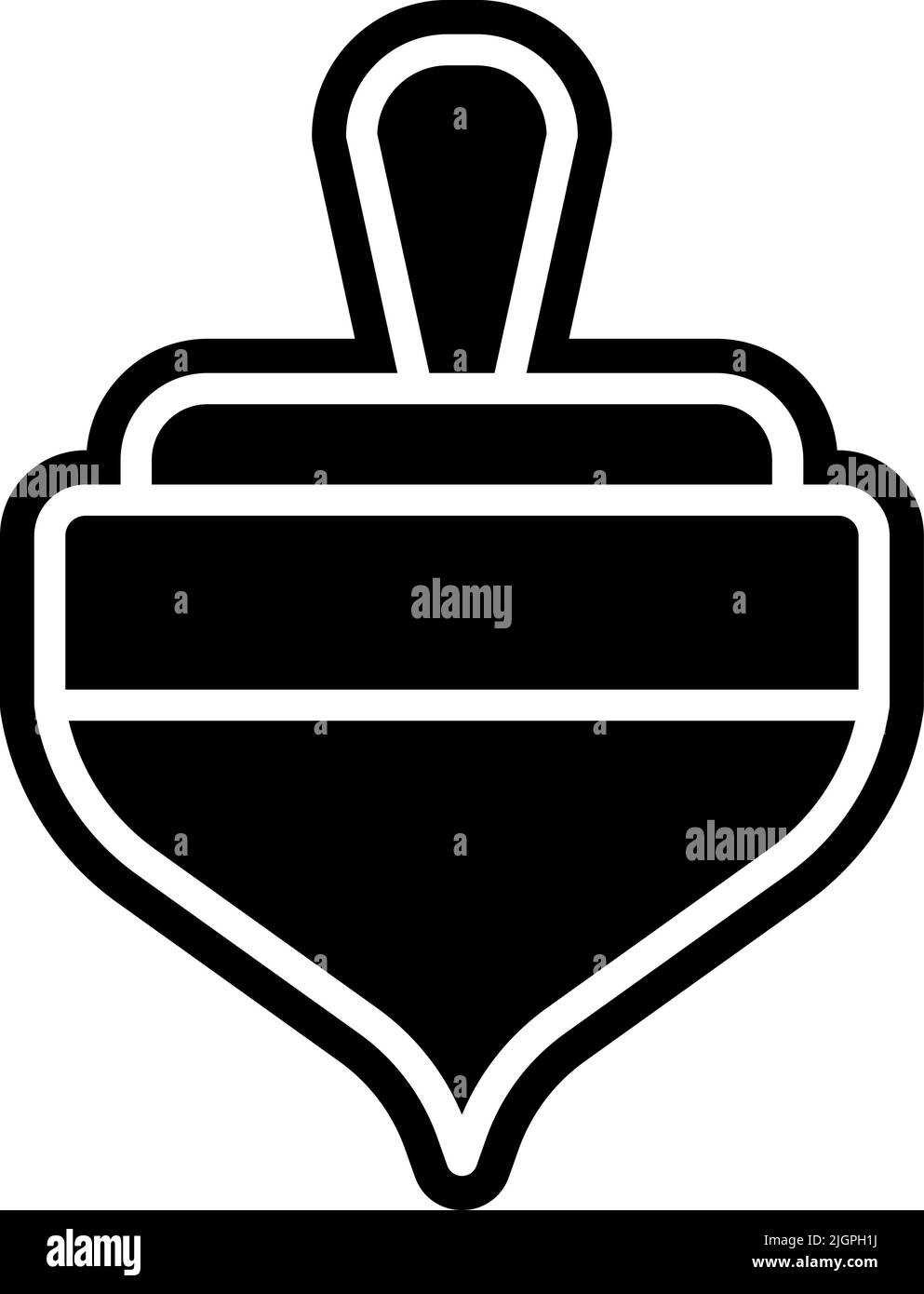 Wooden spinning top Stock Vector Images - Alamy