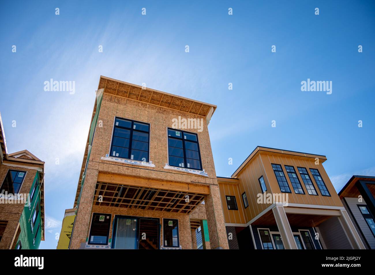 Calgary, Alberta - July 10, 20222: Residential construction in the ...