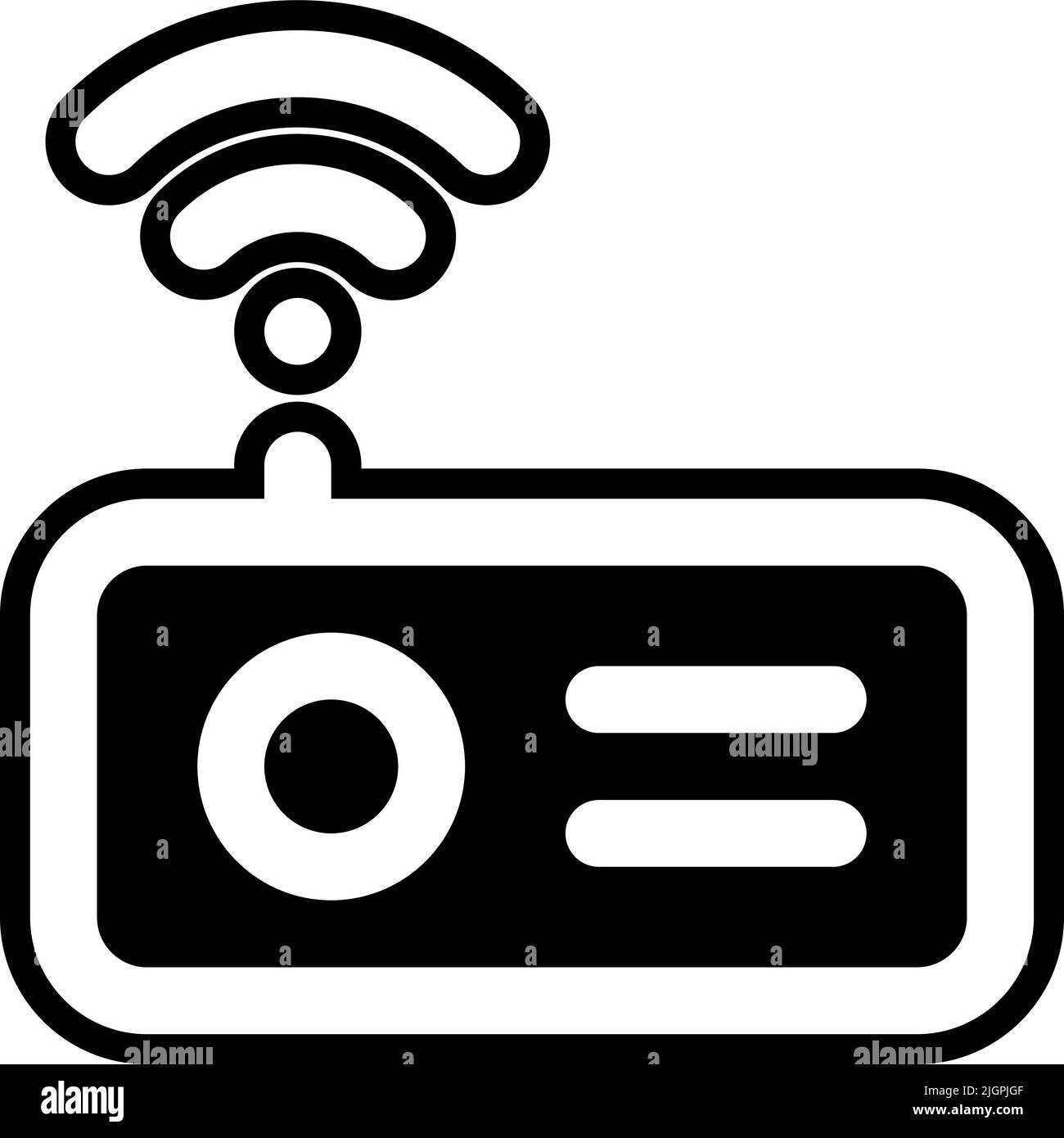 Mobile phone computer radio lock Stock Vector Images - Alamy