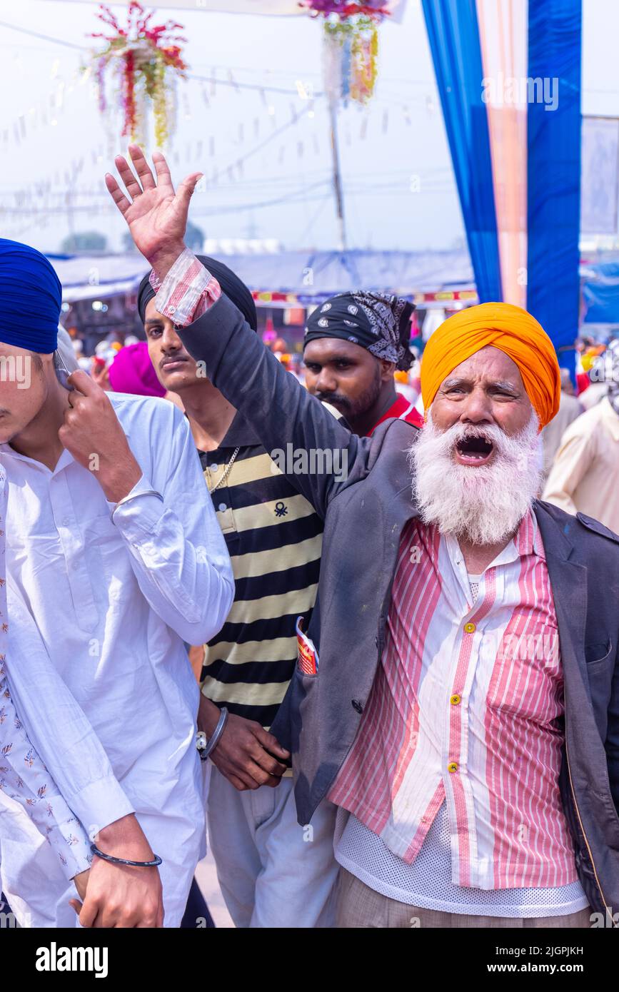 Anandpur Sahib, Punjab, India - March 2022: Portrait of sikh male ...