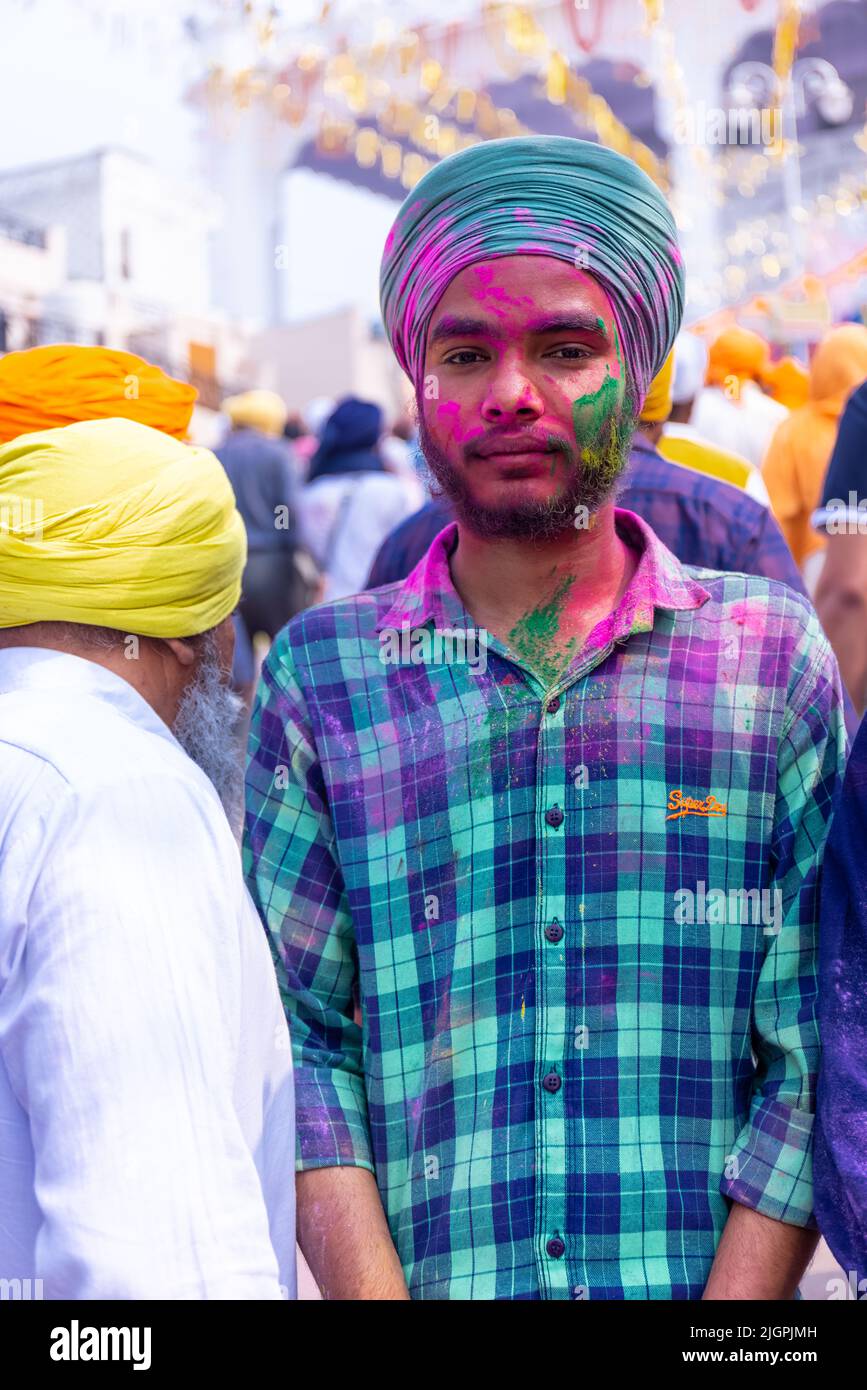 Anandpur Sahib, Punjab, India - March 2022: Portrait of sikh male ...