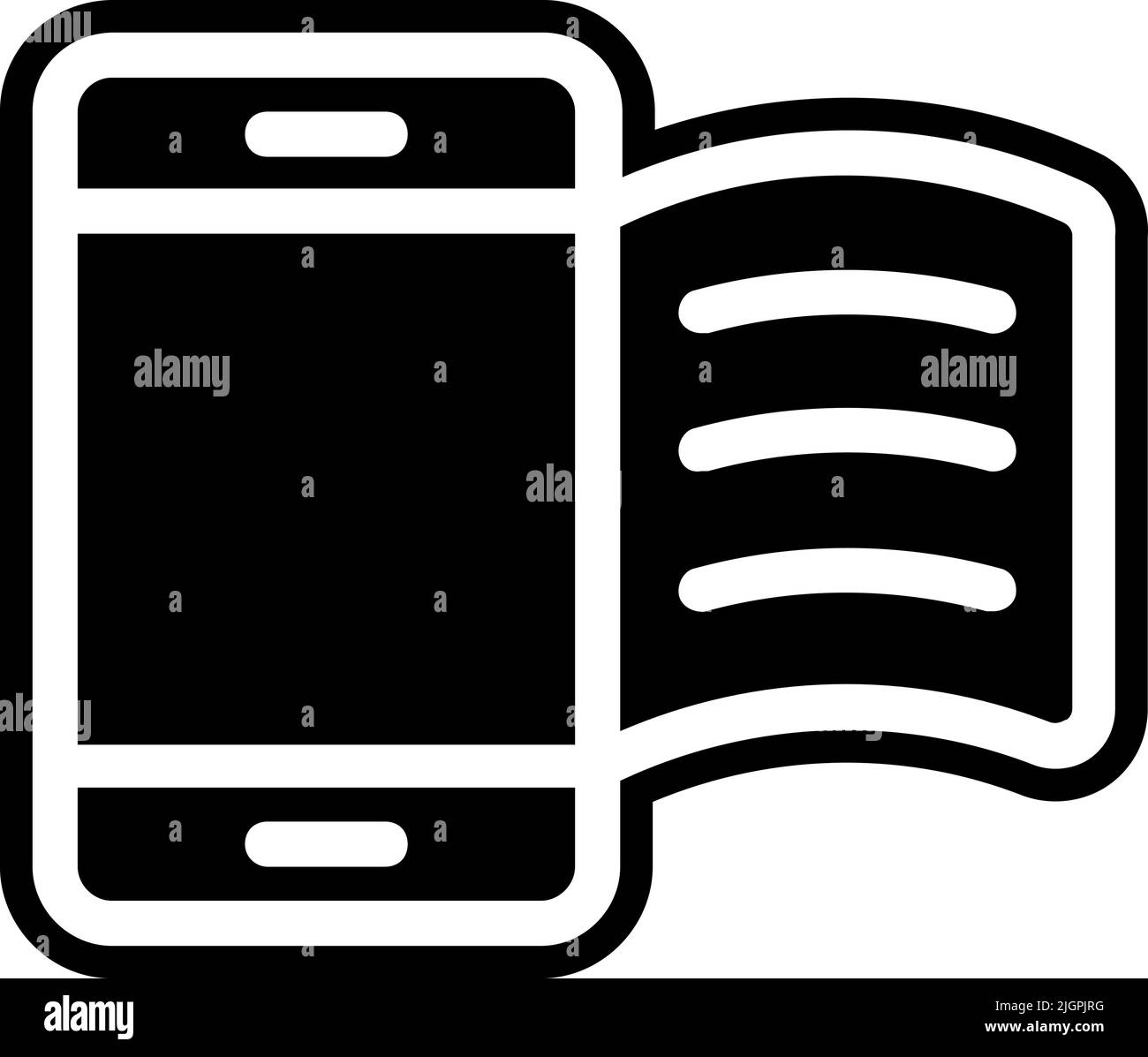 Reading line glyph icon Stock Vector Images - Alamy