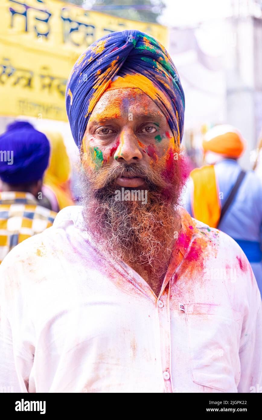 Anandpur Sahib, Punjab, India - March 2022: Portrait of sikh male ...