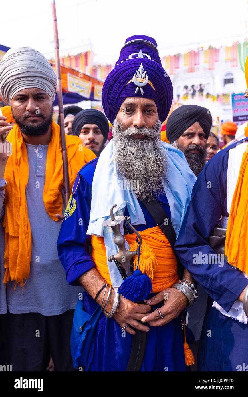 Anandpur Sahib, Punjab, India - March 2022: Portrait of sikh male ...
