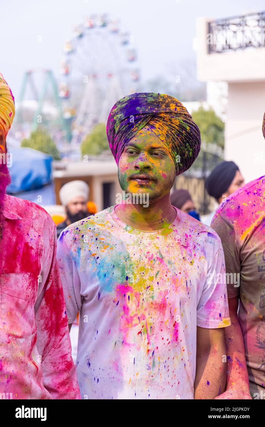 Anandpur Sahib, Punjab, India - March 2022: Portrait of sikh male ...