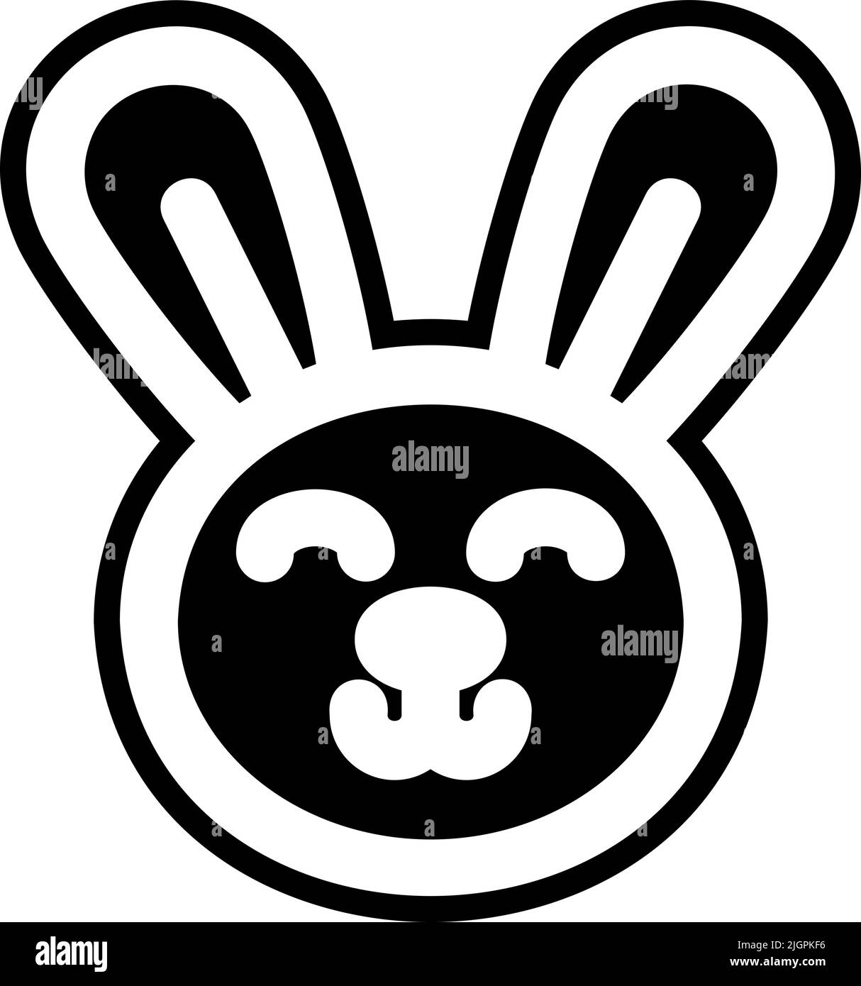 Spring easter bunny icon Stock Vector Image & Art - Alamy