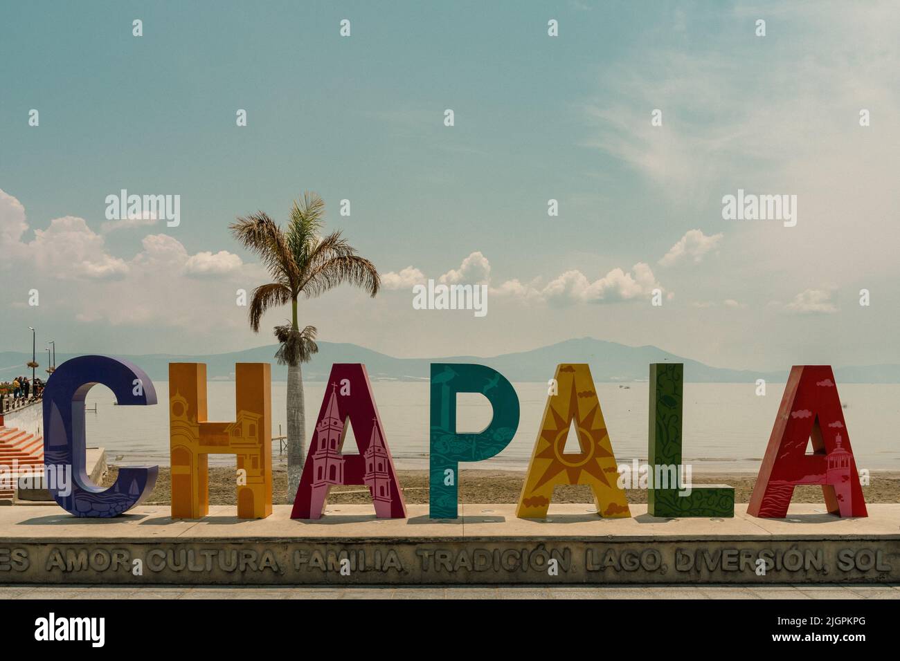 Chapala, Guadalajara, Mexico - May 10, 2022: Colorful Chapala word ...