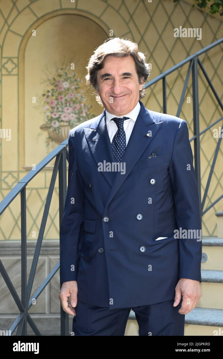 Milan, Italy. 12th July, 2022. Milan, Italy LA7 presentation of 2022 ...