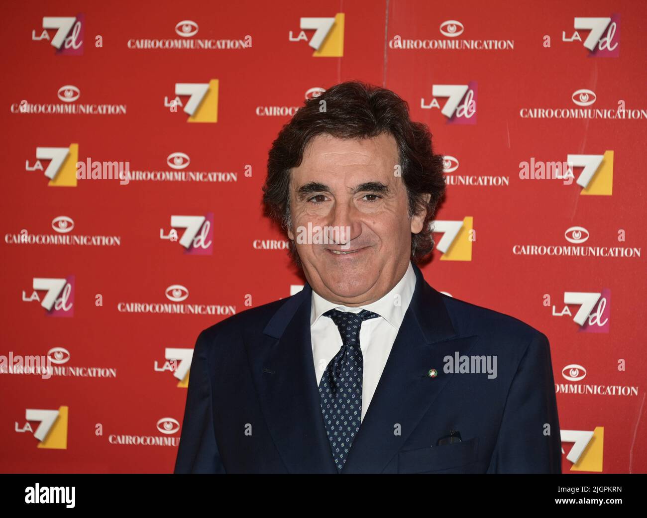 Milan, Italy. 12th July, 2022. Milan, Italy LA7 presentation of 2022 ...