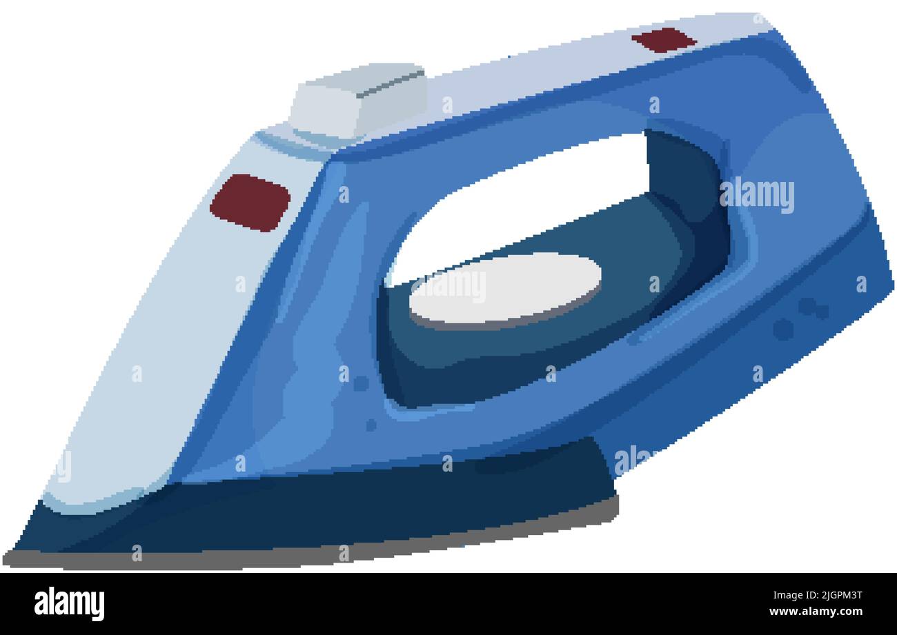 hot iron laundry cartoon vector illustration Stock Vector Image & Art ...