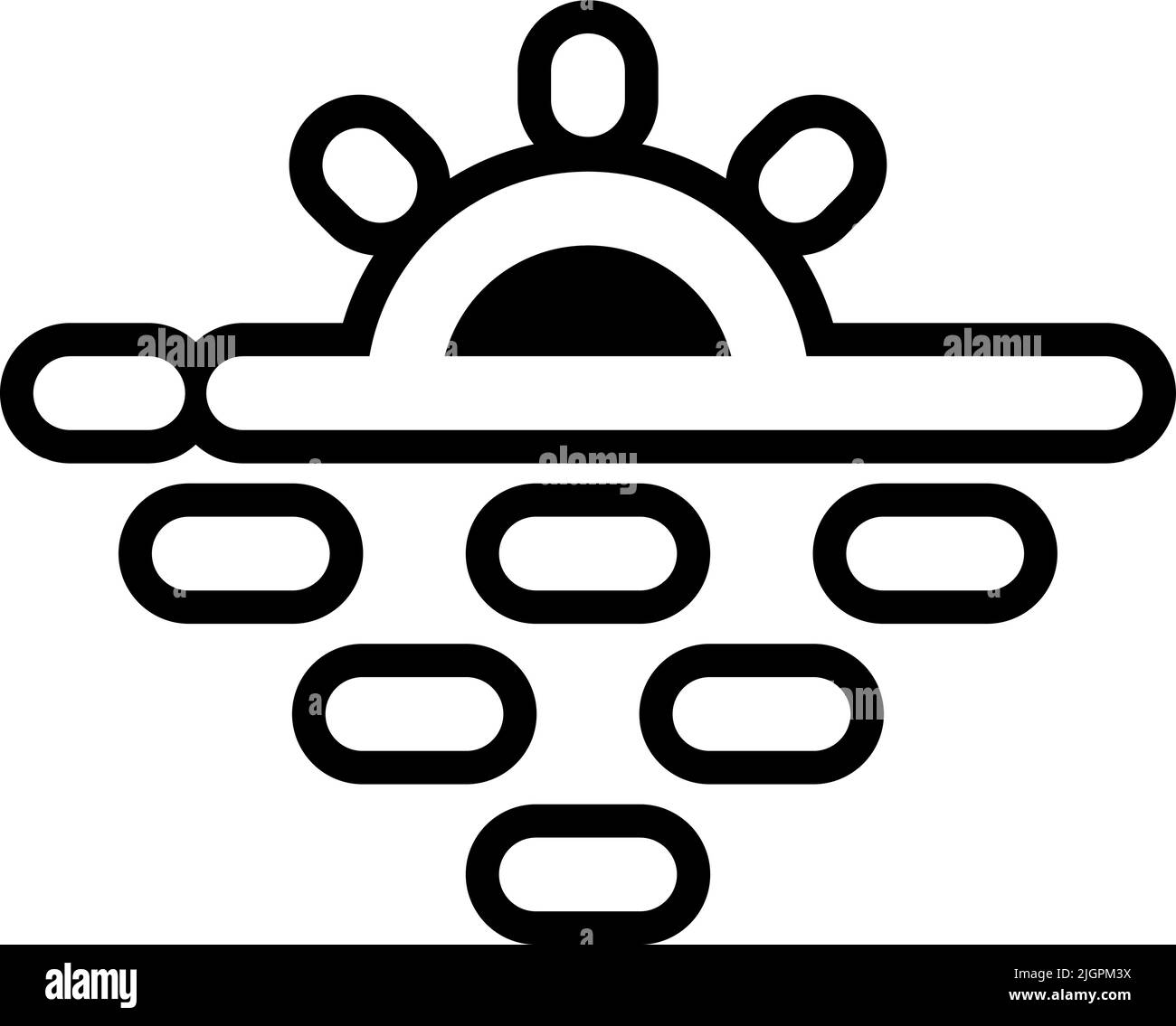 Sunrise drawing Black and White Stock Photos & Images - Alamy