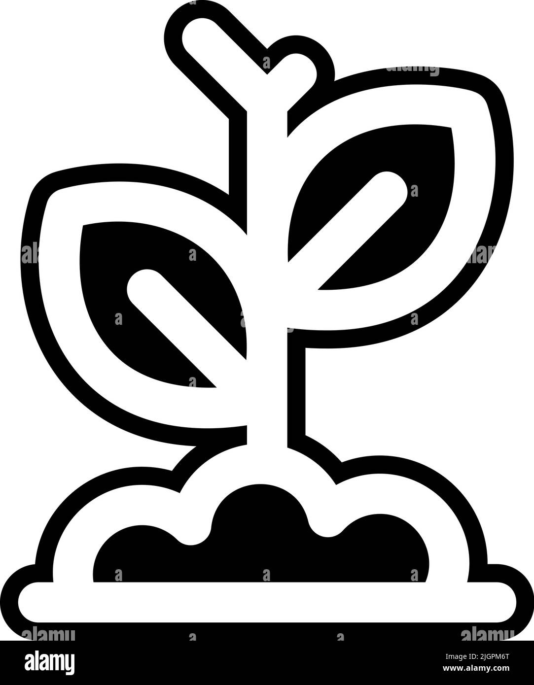 Sprout with seed Black and White Stock Photos & Images - Alamy