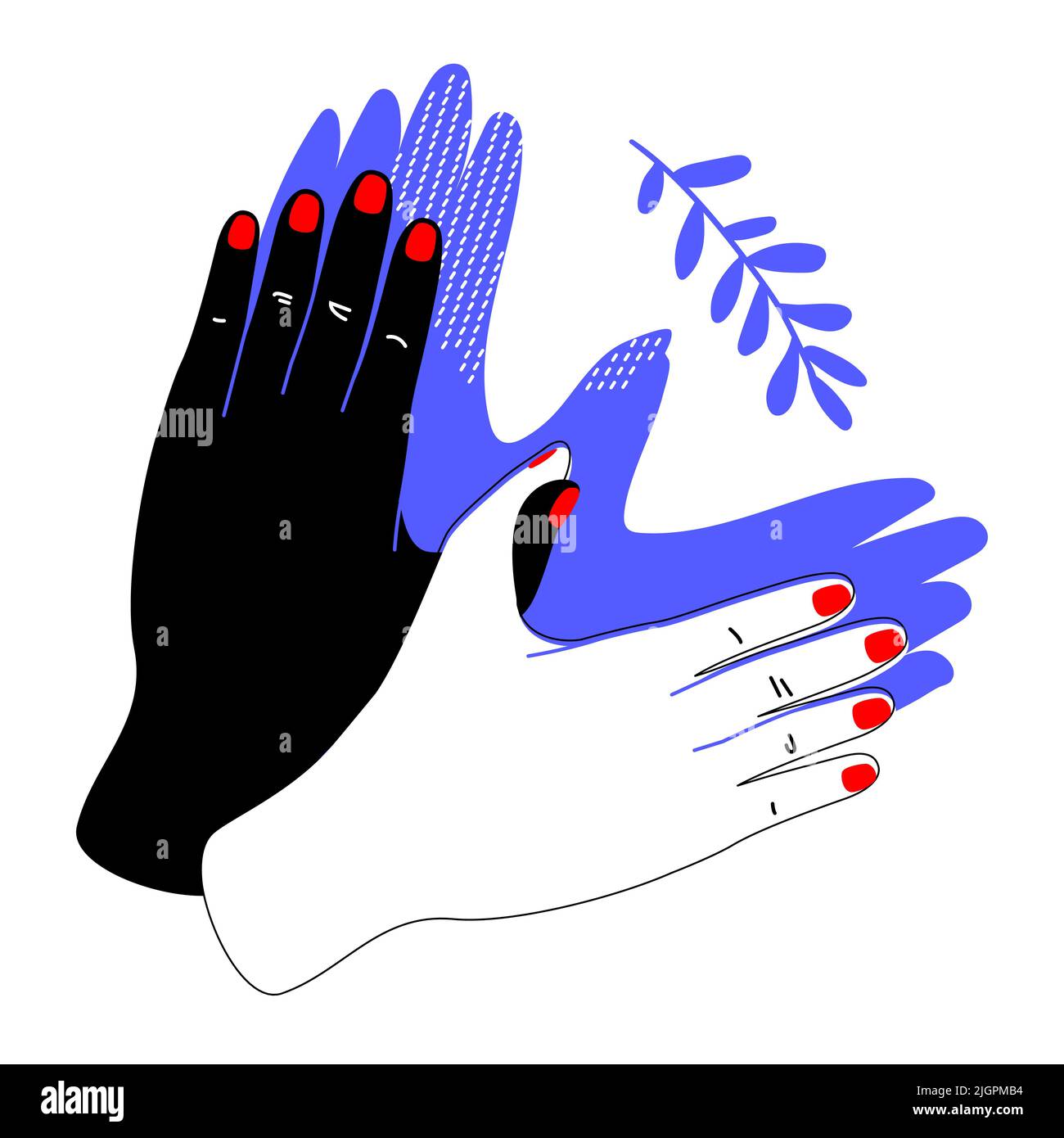 Symbol of peace - modern colorful flat design style illustration Stock ...