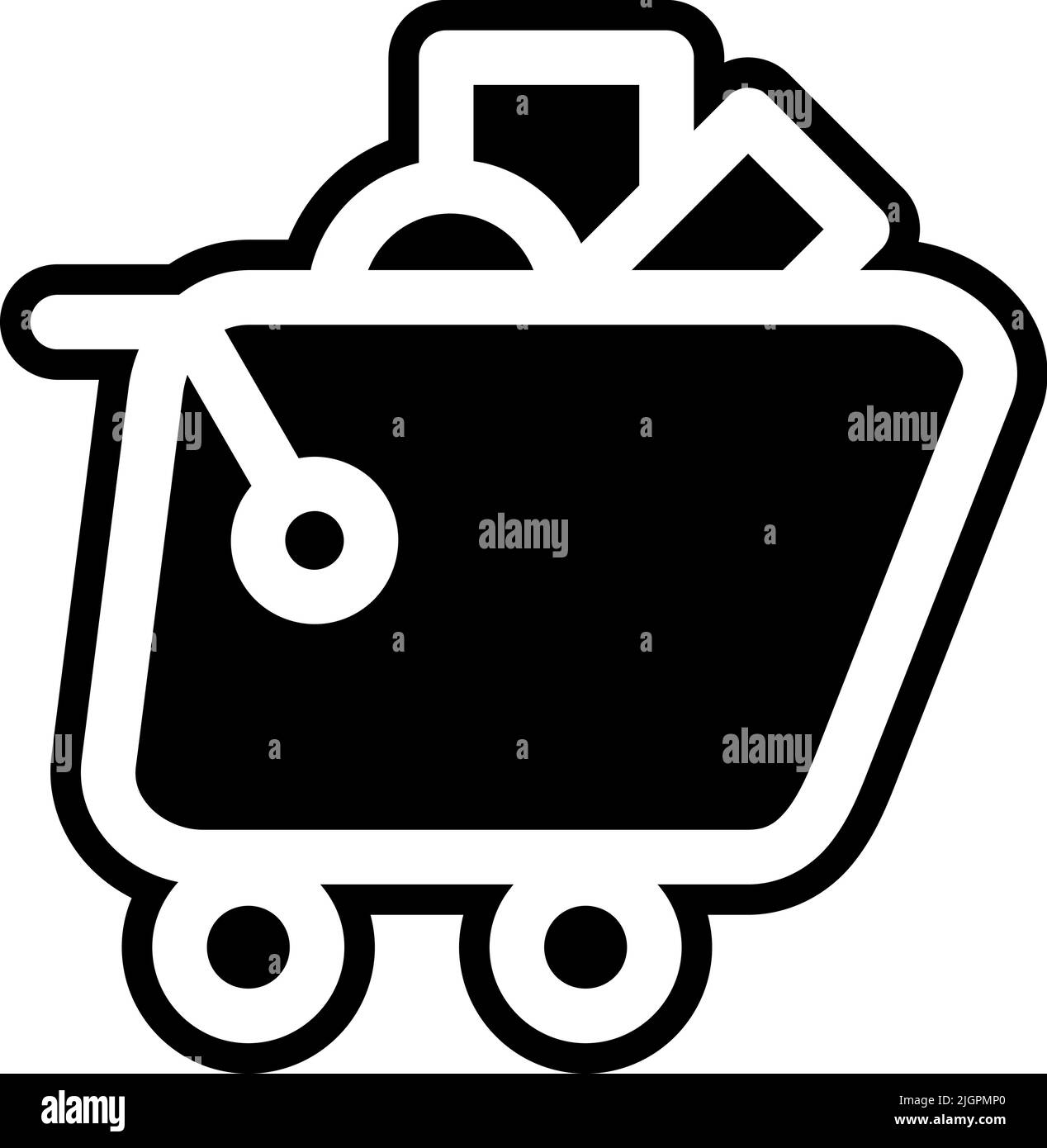 Supermarket cart icon Stock Vector Image & Art - Alamy