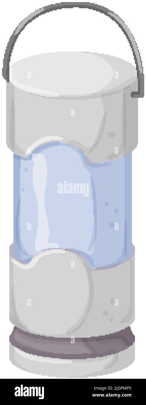 light lantern camp lamp cartoon vector illustration Stock Vector Image ...