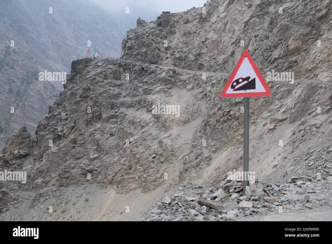 Himalayan village Nesang in Kinnaur, Himachal Pradesh, India Stock ...