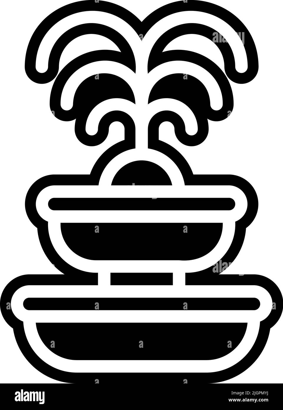 Spring fountain icon Stock Vector Image & Art - Alamy