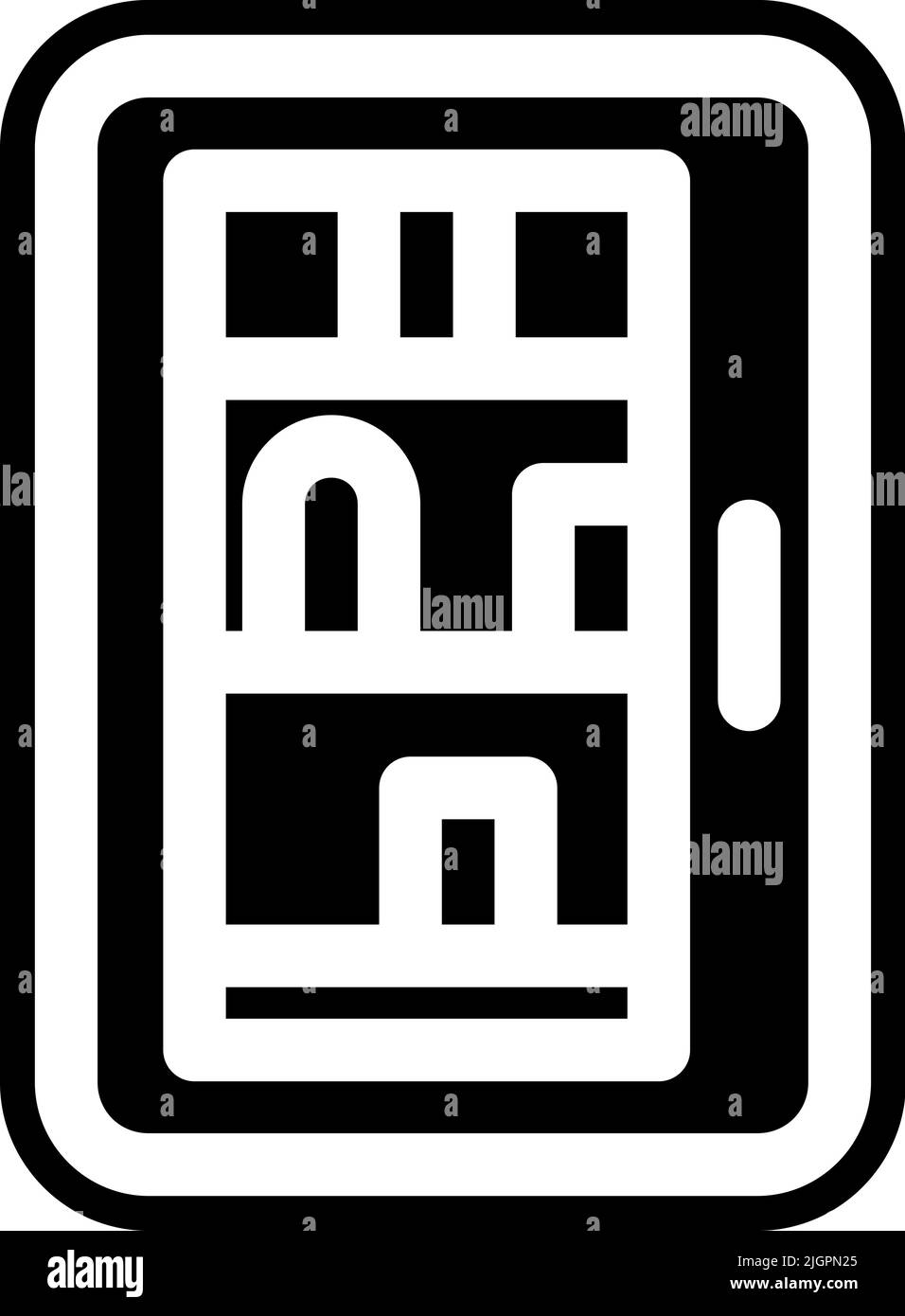 Open freezer supermarket Stock Vector Images - Alamy