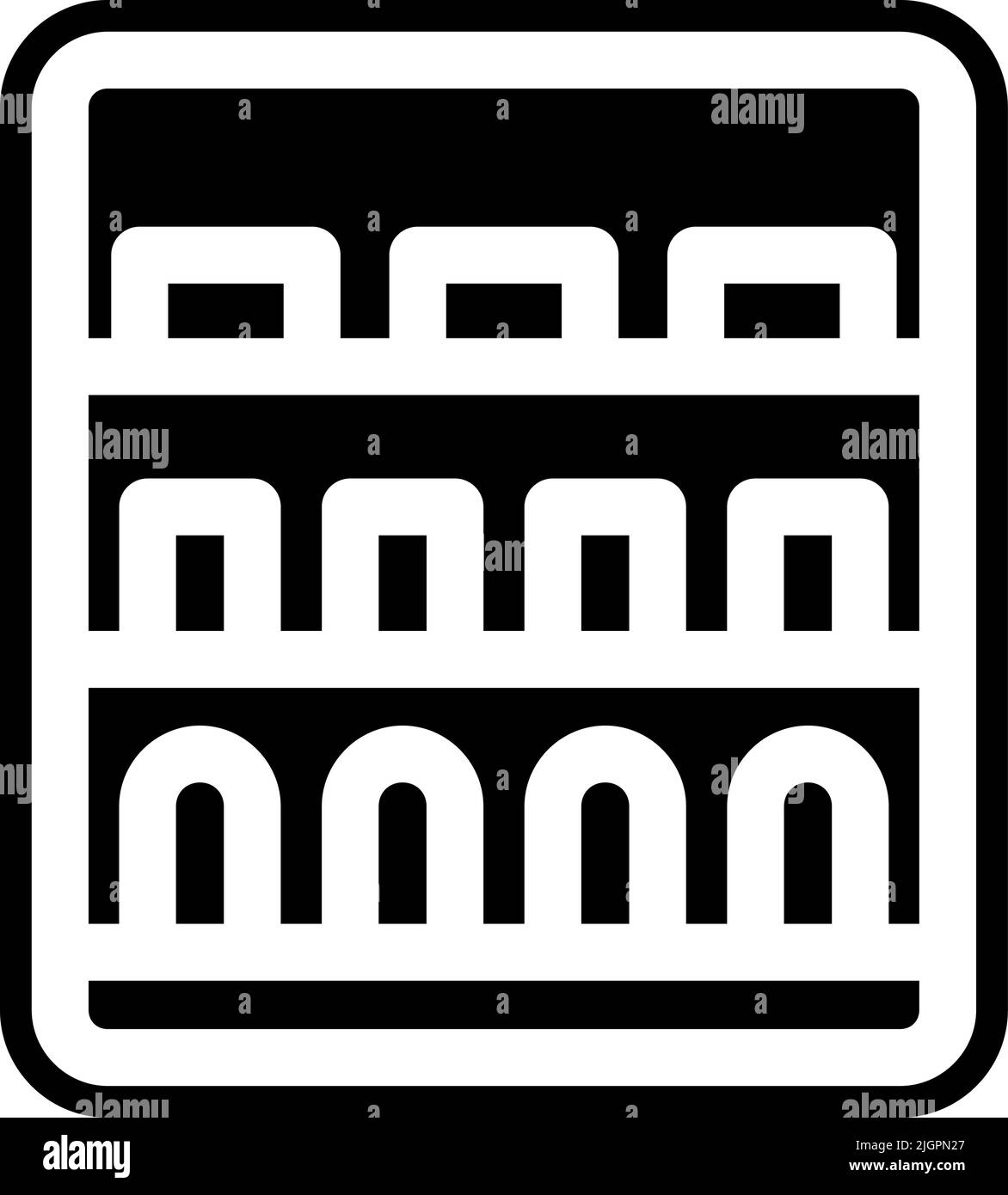 Supermarket shelves icon Stock Vector Image & Art - Alamy