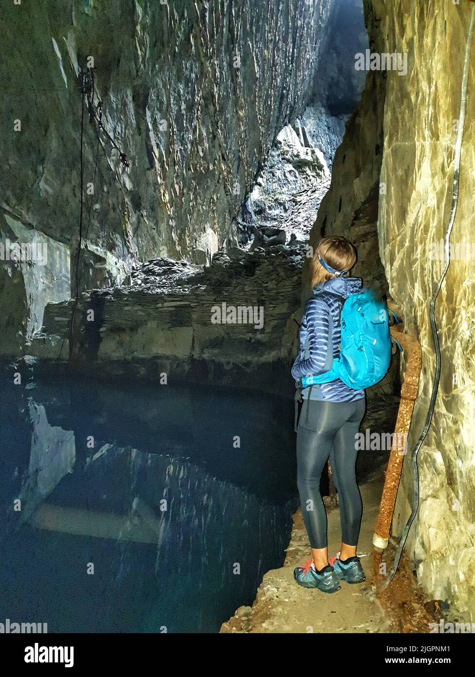 A shot of Gabrielle surveying Foel Grochan - part of the UK's longest ...