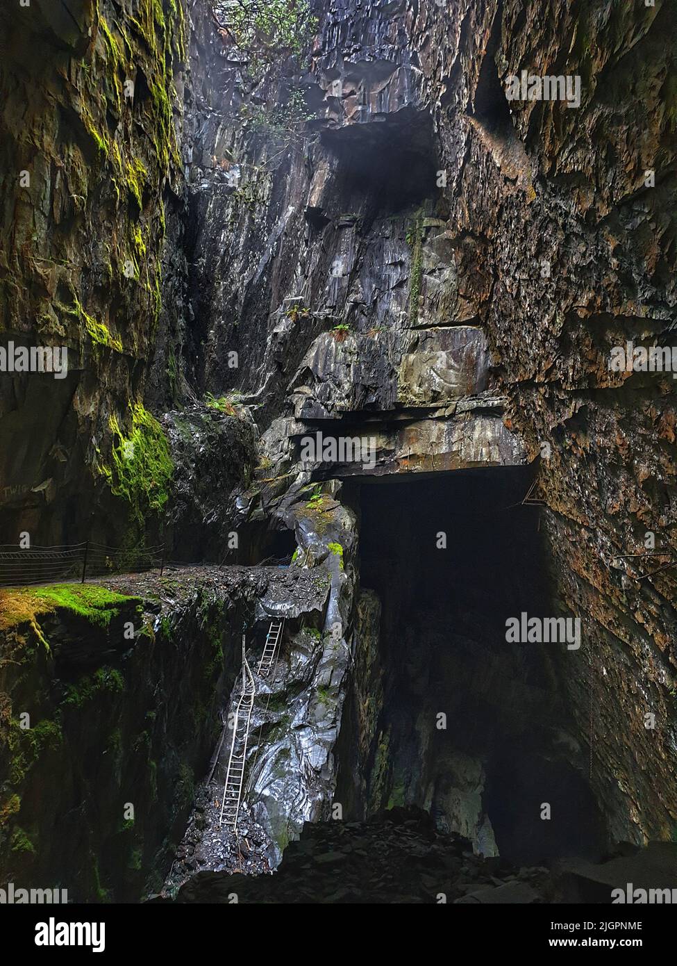GWYNEDD, WALES. A FEMALE urban explorer has captured images of the ...