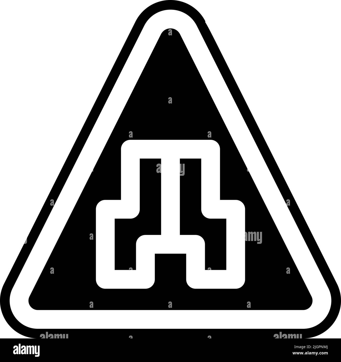 Traffic signs narrow icon Stock Vector Image & Art - Alamy
