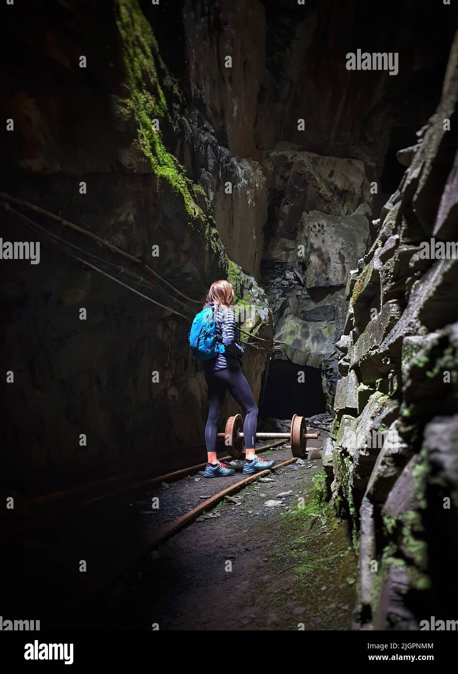 An image of Gabrielle who travelled deeper into the quarry using a ...