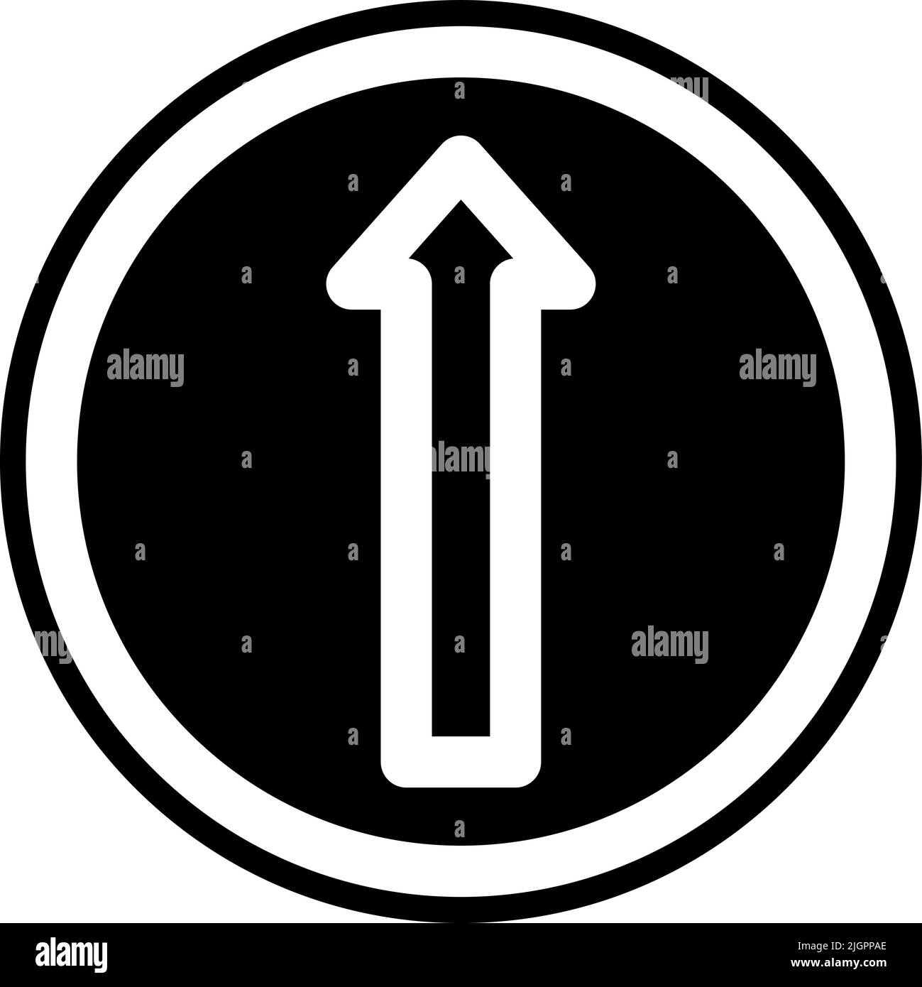 Straight and right road sign hi-res stock photography and images - Alamy