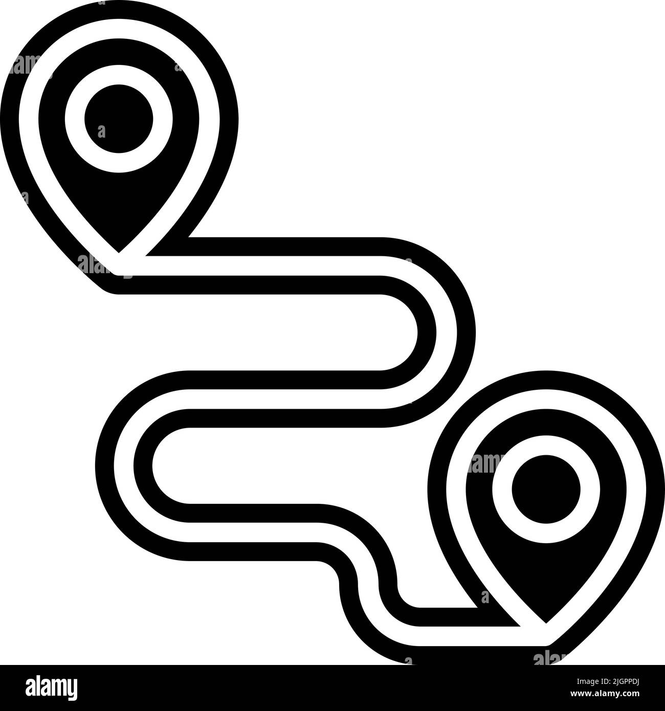 Tour and travel route icon Stock Vector Image & Art - Alamy