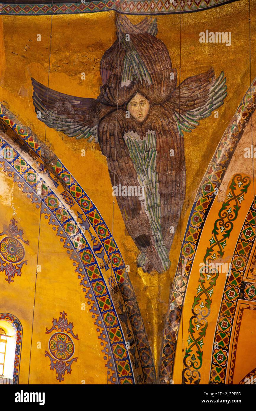 Mural of a Six Winged Seraph, Hagia Sophia Grand Mosque, The Church of ...