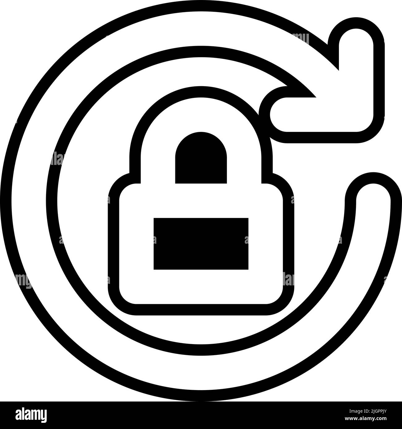 User interface rotation lock icon Stock Vector Image & Art - Alamy