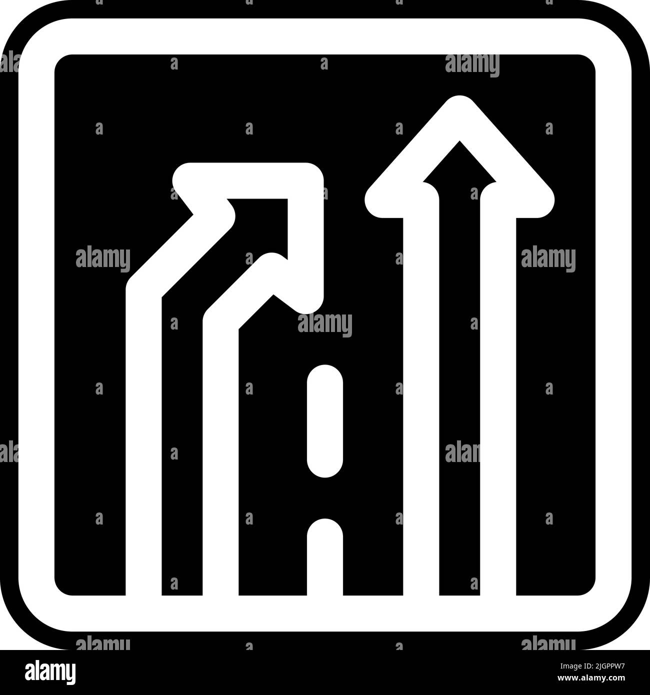 Traffic signs end of additional lane icon Stock Vector Image & Art - Alamy