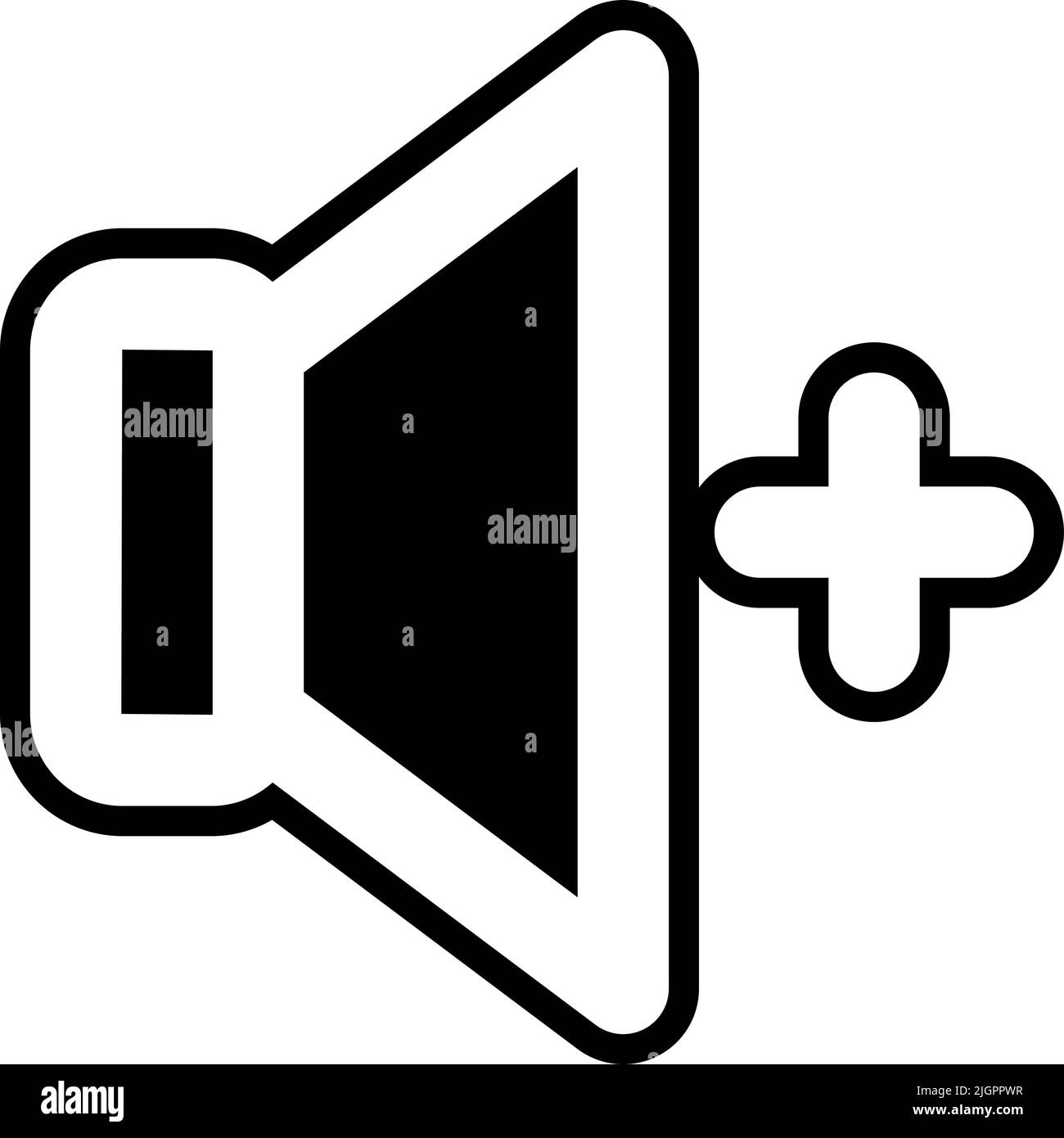 User interface volume up icon Stock Vector Image & Art - Alamy