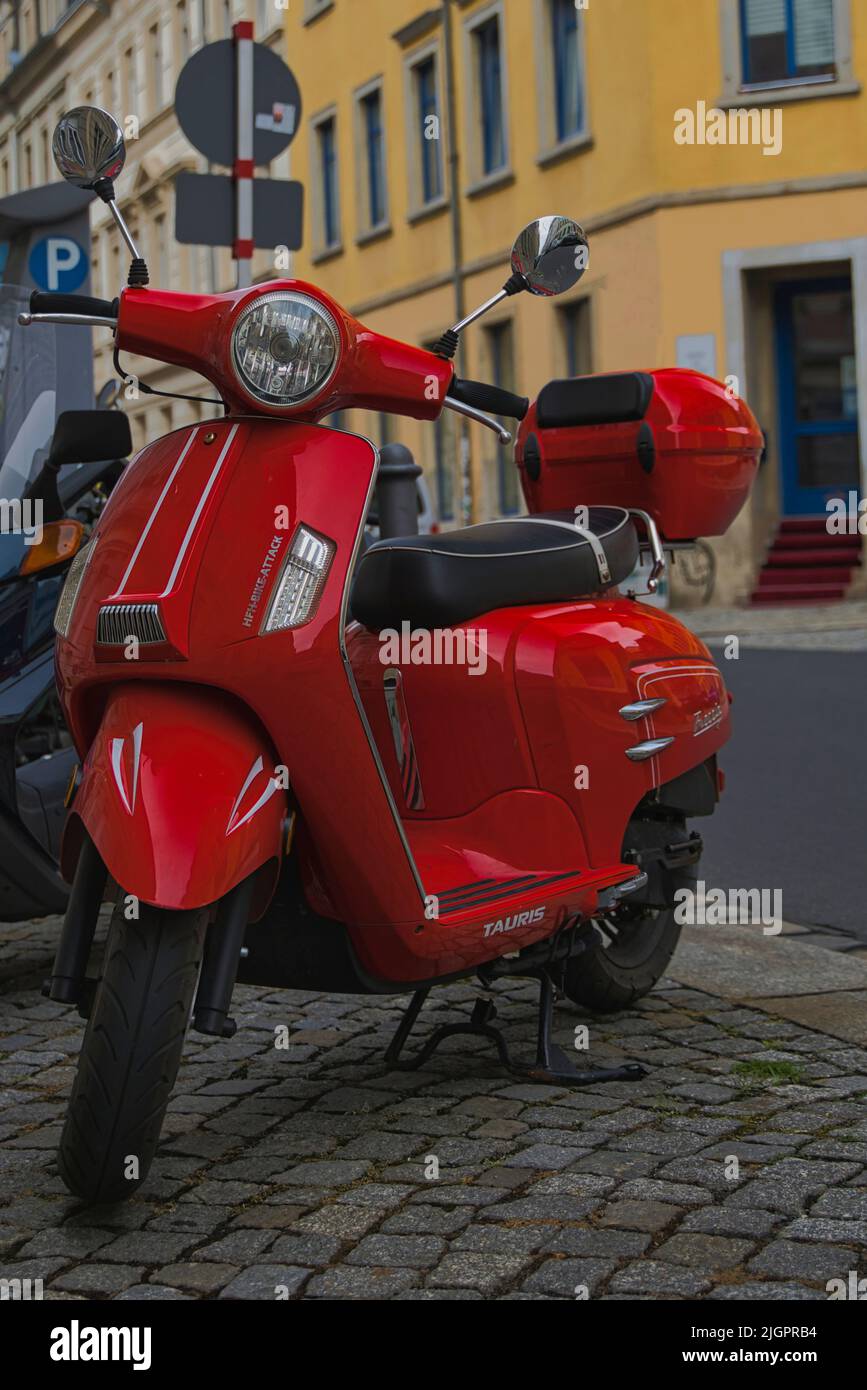 Moped motorcycle car hi-res stock photography and images - Alamy