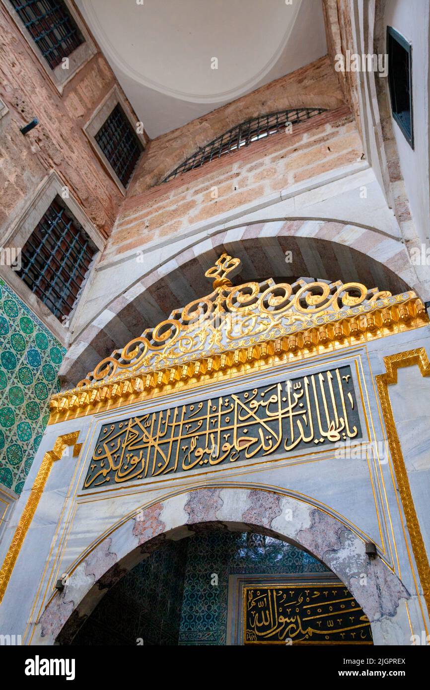 Details of Topkapi Harem, Topkapi Palace, Istanbul, Turkey, Western ...