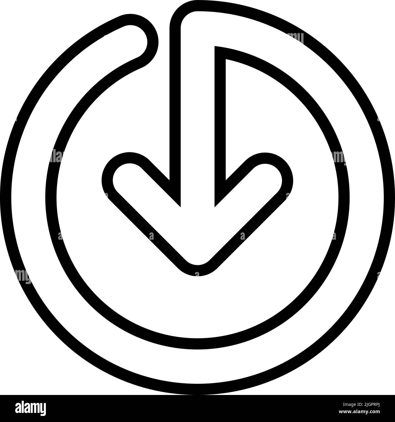 User interface download icon Stock Vector Image & Art - Alamy