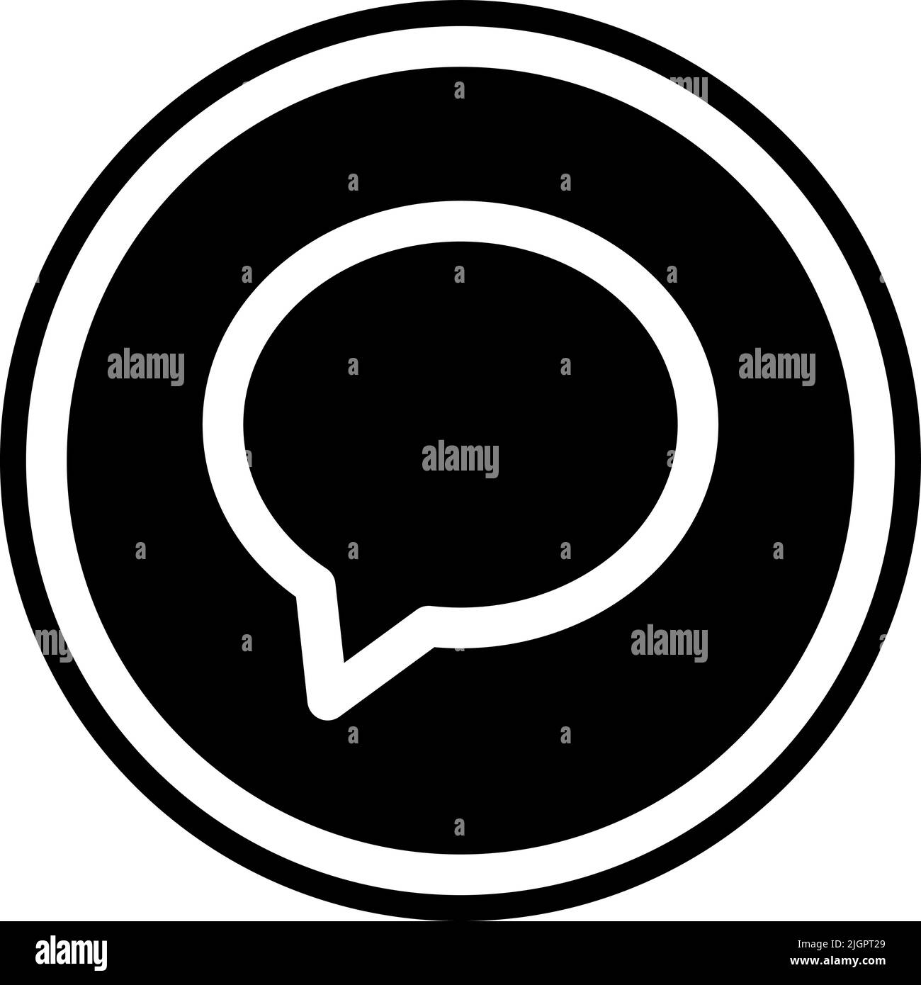 User interface chat bubble Black and White Stock Photos & Images - Alamy