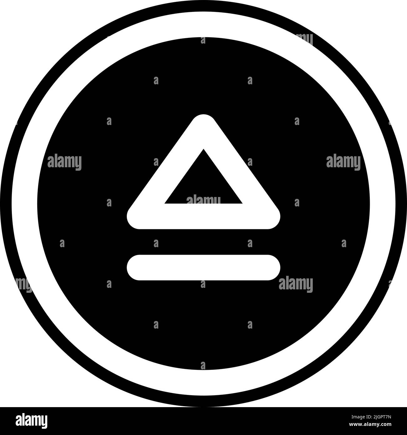 Eject symbol icon Stock Vector Images - Alamy