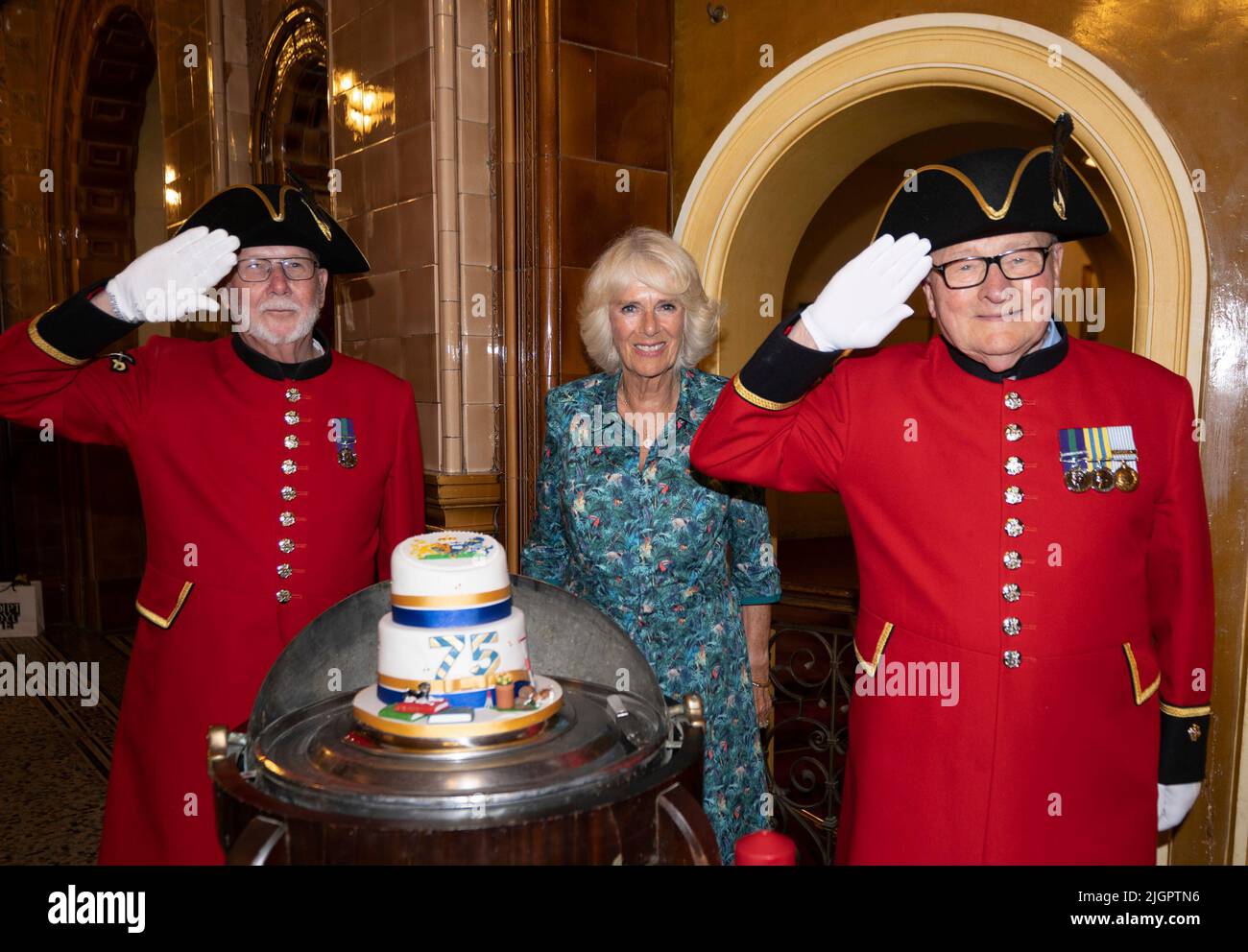 (left to right) Roy Palmer, the Duchess of Cornwall and Colin Thackeray ...