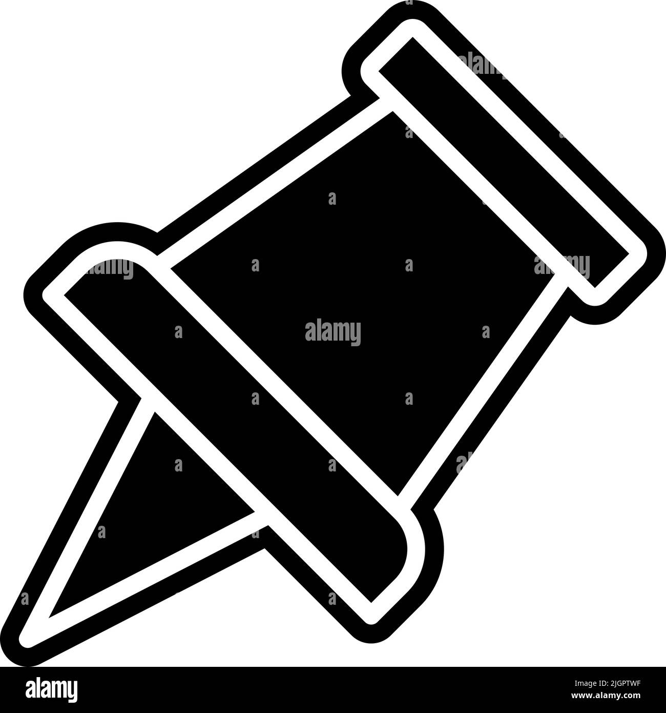 Round thumbtack Stock Vector Images - Alamy