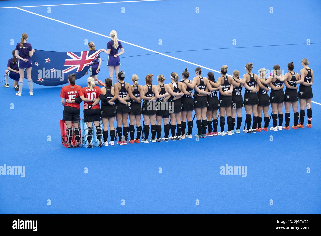 AMSTERDAM - Team New Zealand before the quarterfinal match New Zealand ...