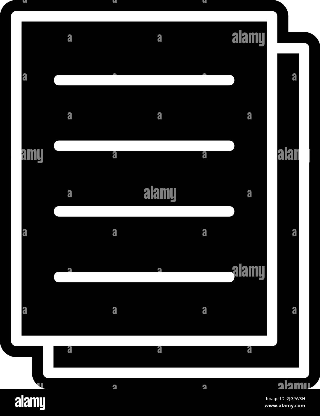 User interface paper sheet icon Stock Vector Image & Art - Alamy