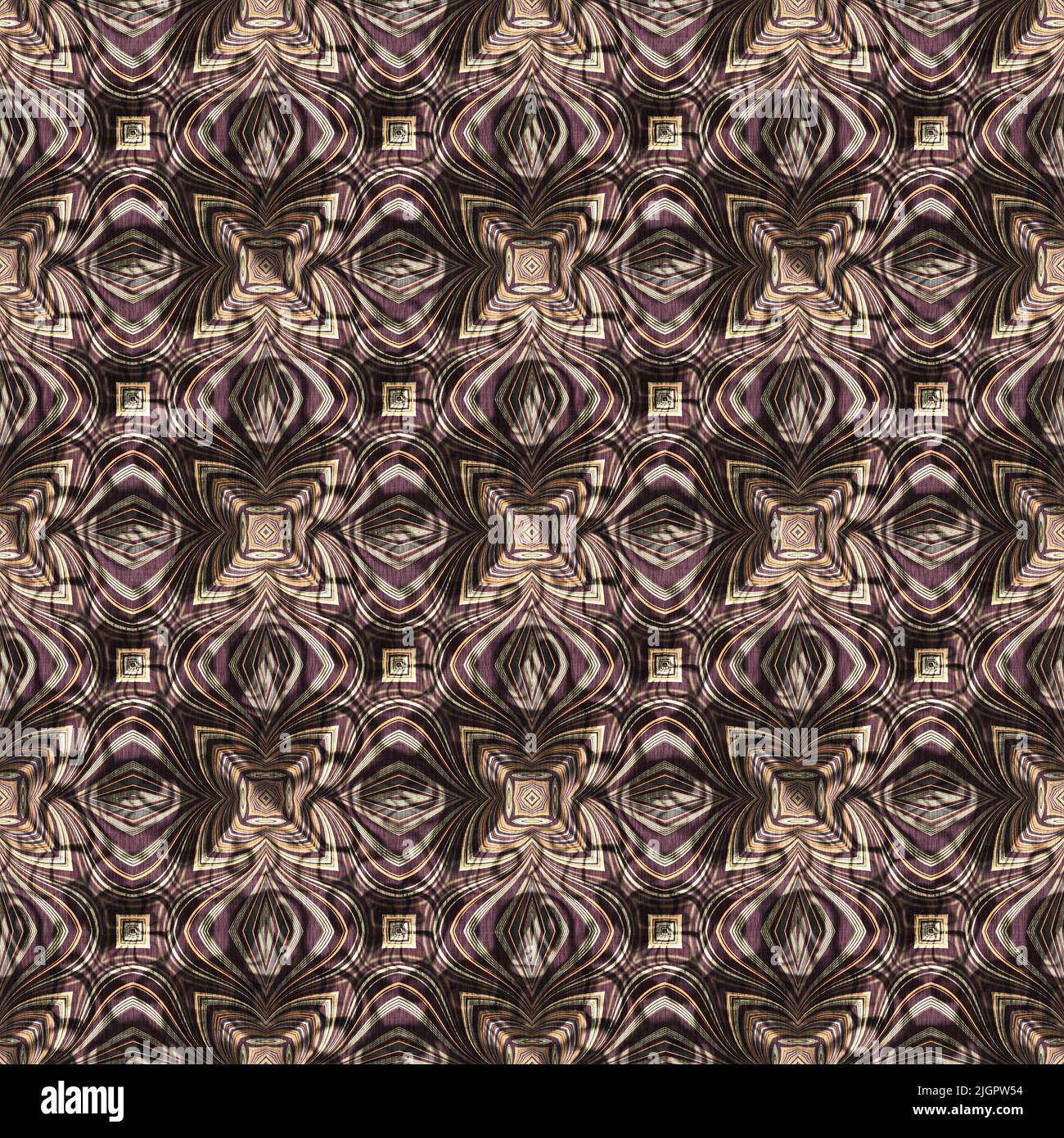 Earthy colours Victorian antique geometric seamless pattern in ...